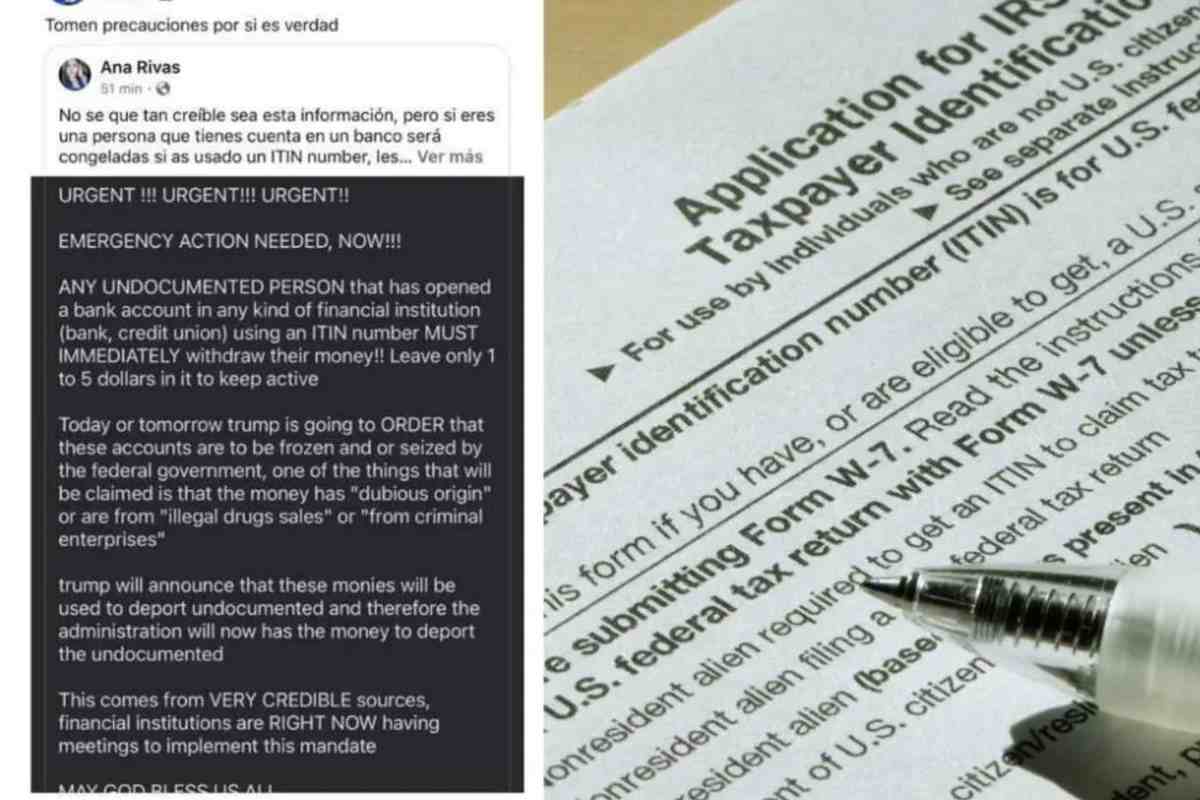 ¿USA incautará las cuentas bancarias abiertas con un ITIN?